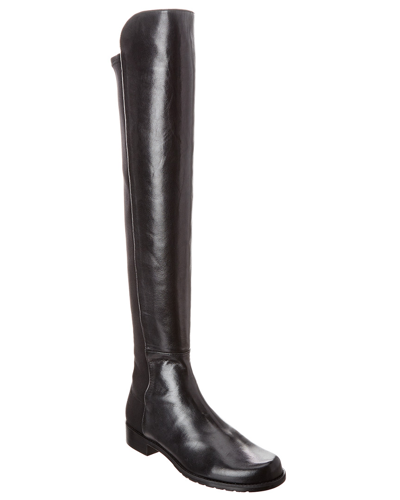 Stuart Weitzman Reddy 5050 Leather Over-the-knee Boot In Black | ModeSens