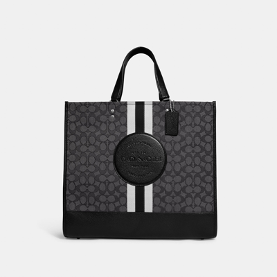 Coach Outlet Dempsey Tote 40 In Signature Jacquard With Stripe And ...