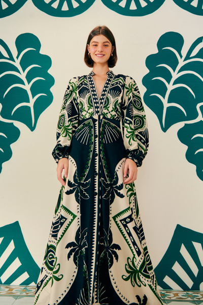 Farm Rio Mystic Scarf Maxi Dress