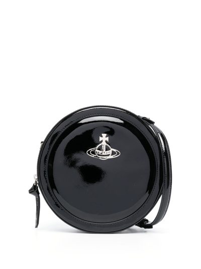 Vivienne Westwood Patent-leather Crossbody-bag In Black | ModeSens