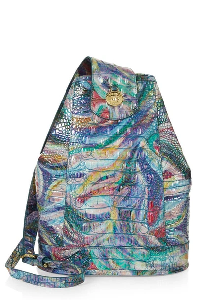 Brahmin Allie Croc Embosssed Leather Bucket Bag In Elope | ModeSens