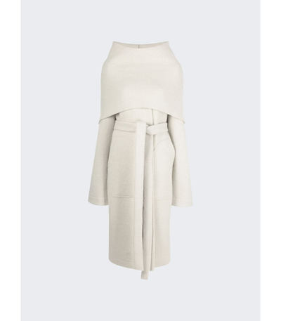 Rick Owens Dagger Robe With Cowl Pearl | ModeSens