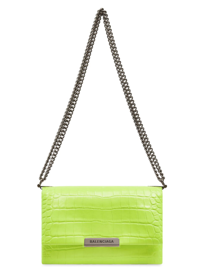 Balenciaga Small Triplet Crossbody Bag In Fluo Yellow | ModeSens