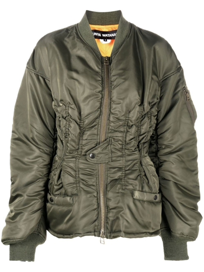 Junya Watanabe Fitted-waist Bomber In Green | ModeSens Junya Watanabe Fitted-waist Bomber In Green | ModeSens
