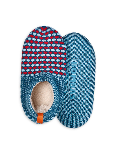 Bombas Little Kid's & Kid's Geometric Sherpa-lined Gripper Slippers In ...