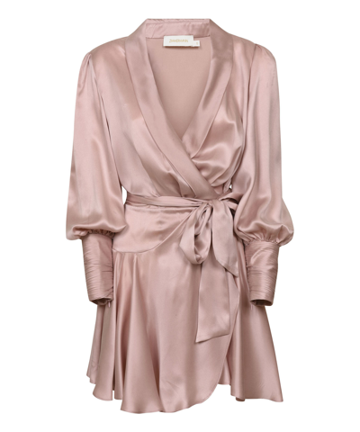 Zimmermann Mini Dress In Pink | ModeSens