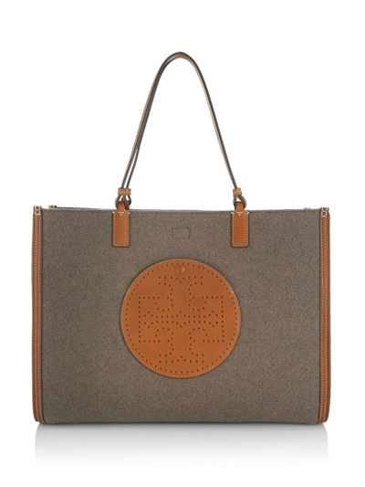 Tory Burch Women's Ella Felt Tote In Finch | ModeSens