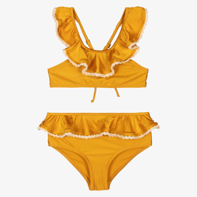 Zimmermann Babies' Girls Golden Yellow Bikini | ModeSens