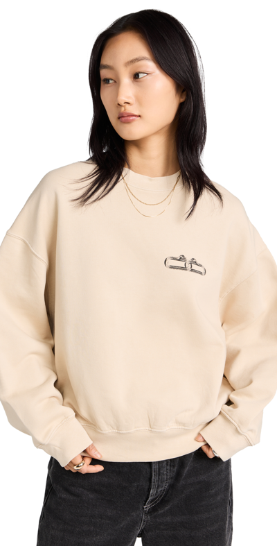 Anine Bing Jaci Sweatshirt Bing La In Sand | ModeSens