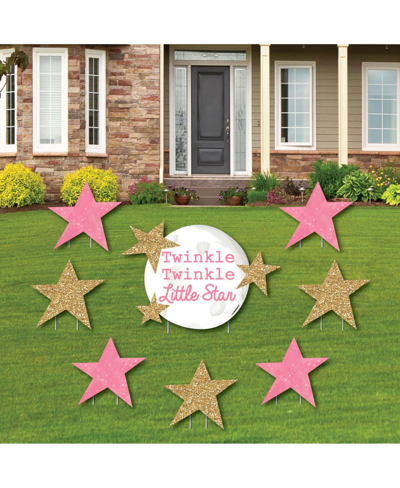 Big Dot Of Happiness Pink Twinkle Twinkle Little Star - Lawn Decor ...