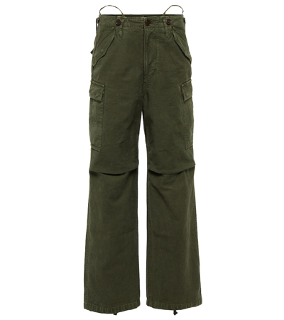 Visvim Eiger Cotton Cargo Pants In Olive | ModeSens
