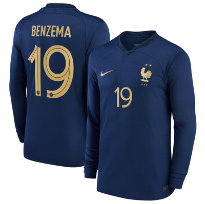 Nike France National Team 2022/23 Stadium Home (karim Benzema) Big Kids ...