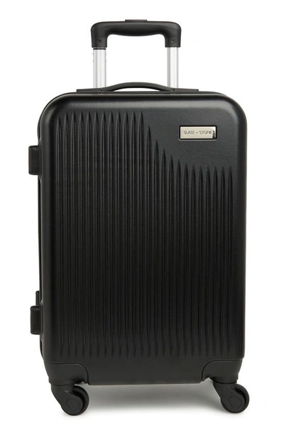 Slate & Stone Hardside Spinner Carry-on Luggage In Black | ModeSens