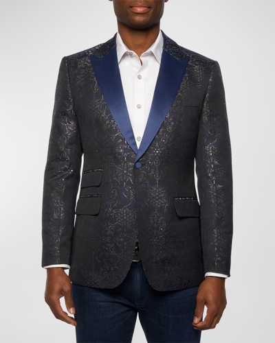 Robert Graham Spacecraft Blazer Jacket In Navy | ModeSens
