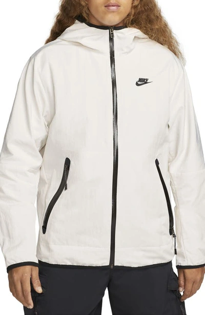 Nike Sportswear Tech Woven Hooded Jacket In Grey Modesens