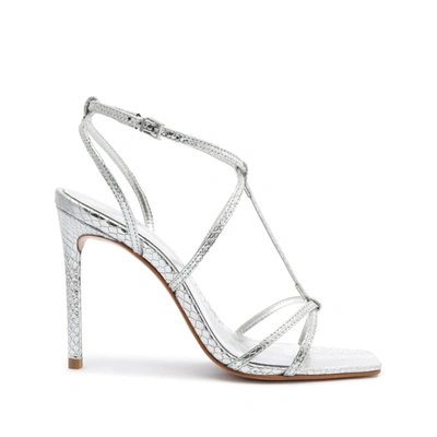 Schutz Adriana Snake In Silver | ModeSens