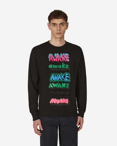 Awake Ny Black Printed Long Sleeve T-shirt | ModeSens Awake Ny Black Printed Long Sleeve T-shirt | ModeSens