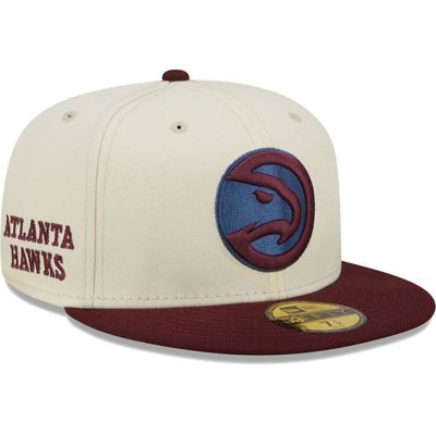 New Era Cream Atlanta Hawks Color Pop 59fifty Fitted Hat | ModeSens