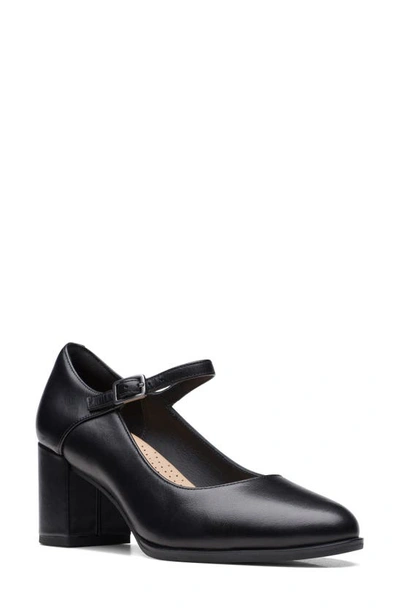Clarks Freva55 Block Heel Mary Jane Pump In Black | ModeSens