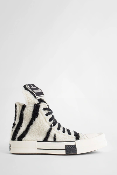 Rick Owens X Converse Drkshdw Turbodrk Teddy Sneakers In Black&white ...