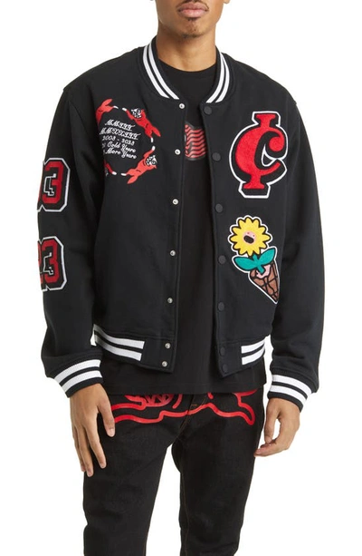 Ice Cream Anniversary Varsity Jacket In Black | ModeSens