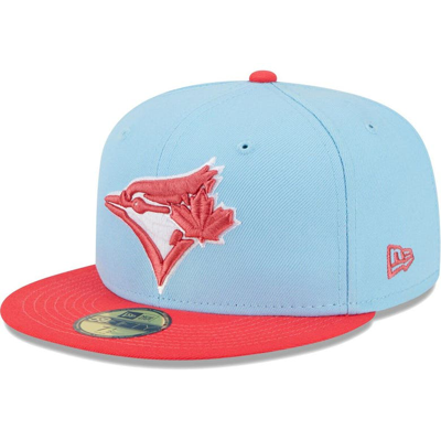 New Era Light Blue/red Toronto Blue Jays Spring Color Two-tone 59fifty ...
