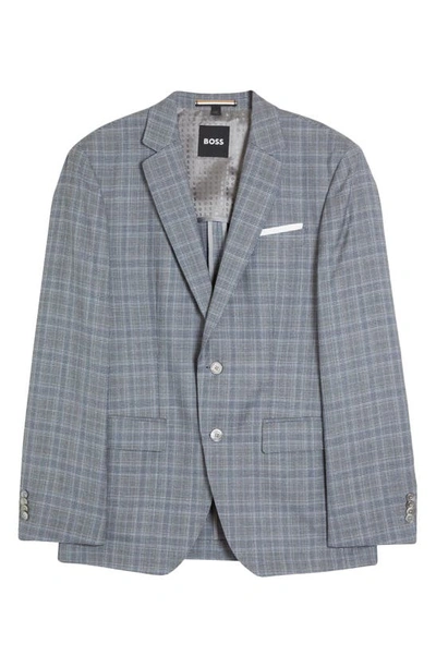 Hugo Boss Hutson Check Virgin Wool Sport Coat In Light Grey | ModeSens