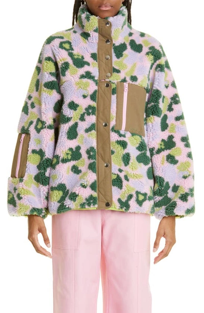 Sandy Liang Gender Inclusive Bobo High Pile Fleece Full Zip Jacket In ...