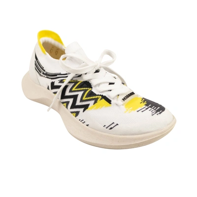 Missoni White And Black Acbc Fly Knit Chevron Low Top Sneakers | ModeSens