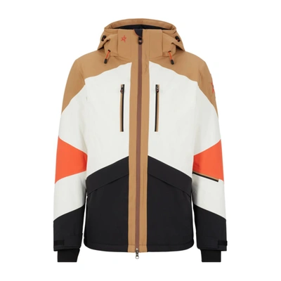 Hugo Boss X Perfect Moment Ski Jacket With Colour-blocking In Beige ...