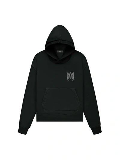 Amiri Rhinestone-embellished Graphic-logo Hoodie In Black | ModeSens