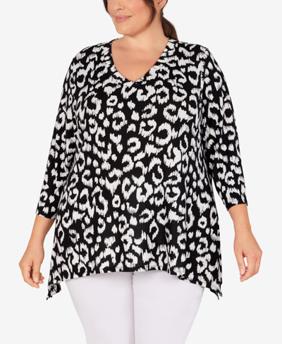 Ruby Rd. Plus Size Hatchi Animal Top In Multi | ModeSens