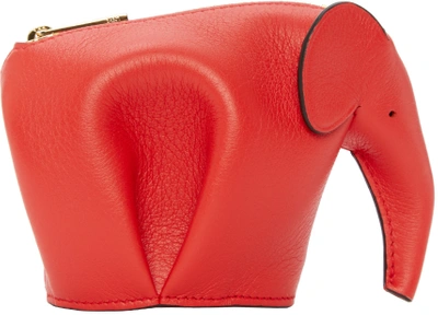 Loewe Red Elephant Charm Keychain | ModeSens