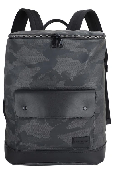 Duchamp Tonal Camo Laptop Backpack In Charcoal Camo | ModeSens