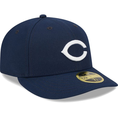 New Era Navy Cincinnati Reds Oceanside Low Profile 59fifty Fitted Hat ...