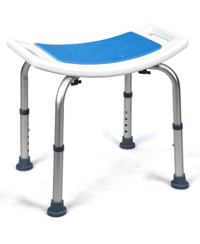 Costway Shower Bath Chair 6 Adjustable Height Bathtub Stool Bench Non ...