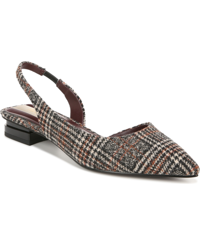 Franco Sarto Tyra Slingbacks In Brown Plaid Fabric | ModeSens