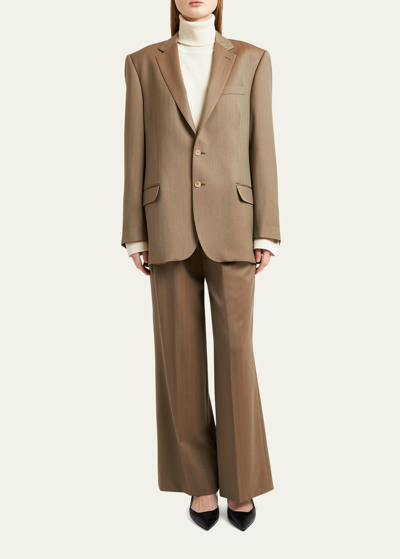 Armarium Noah Solaro Wool Double-breasted Blazer In Brown | ModeSens