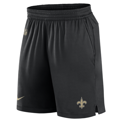 Nike Men's Dri-fit Sideline (nfl New Orleans Saints) Shorts In Black ...