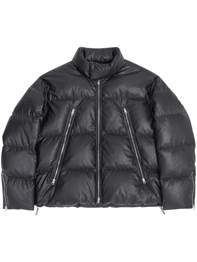 Mm6 Maison Margiela Zip-up Puffer Jacket In Schwarz | ModeSens