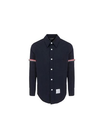 Thom Browne Down Jacket In Navy | ModeSens