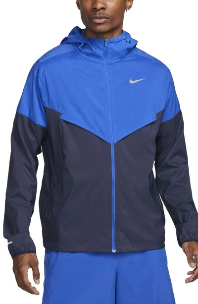 Nike Men's Windrunner Repel Running Jacket In Blue | ModeSens