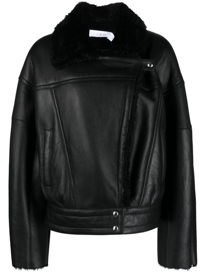 Iro Octavi Leather Biker Jacket In Schwarz | ModeSens