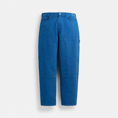 Coach Signature Taper Jeans In Royal Blue | ModeSens
