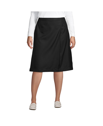 Lands' End Plus Size School Uniform Solid A-line Skirt Below The Knee ...
