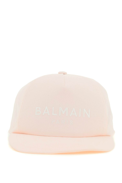 Balmain Logo Baseball Hat In Pink | ModeSens