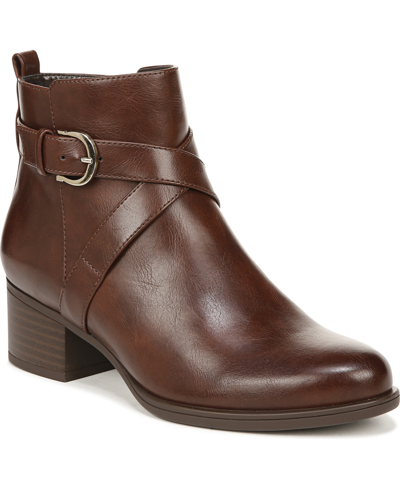 Naturalizer Kiimbra Bootie In Dark Tan Faux Leather | ModeSens