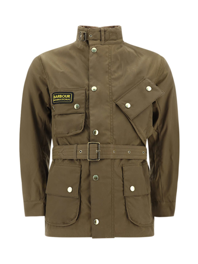 Barbour International Jacket In Beige | ModeSens