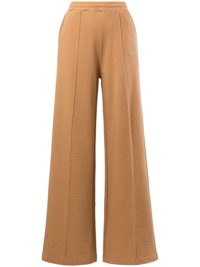 Reebok Special Items Wide-leg Cotton Track Pants In Neutrals | ModeSens