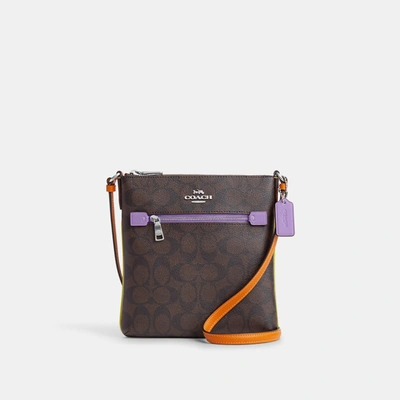 Coach Outlet Mini Rowan File Bag In Colorblock Signature Canvas In ...